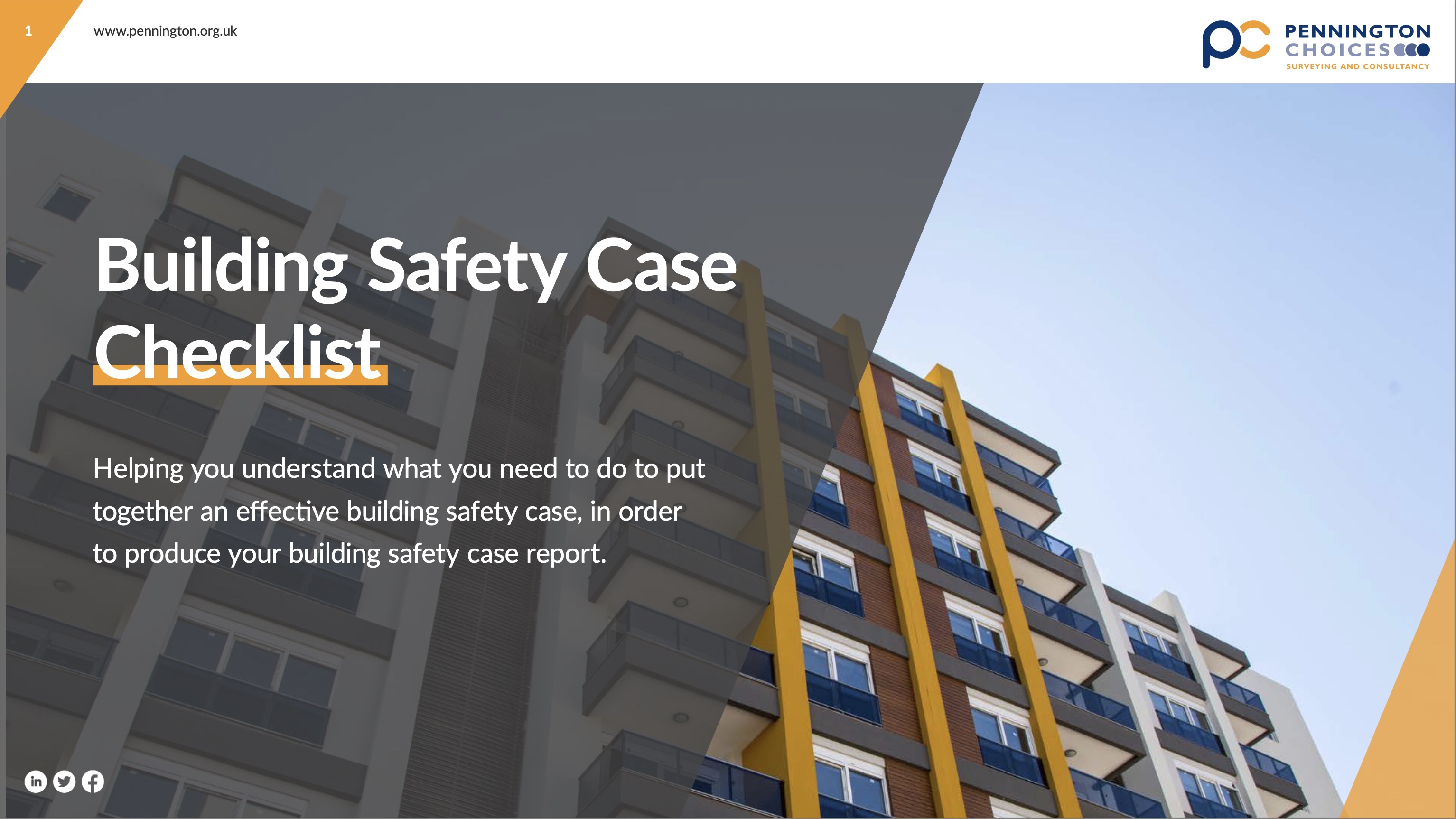 Building Safety Case Checklist | Pennington Choices